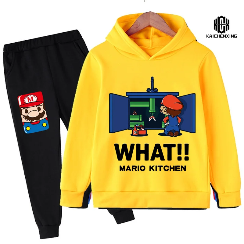 Super Mario Bros. Kids Sweatshirt Long Pants Suit Jacket Casual Boys ...