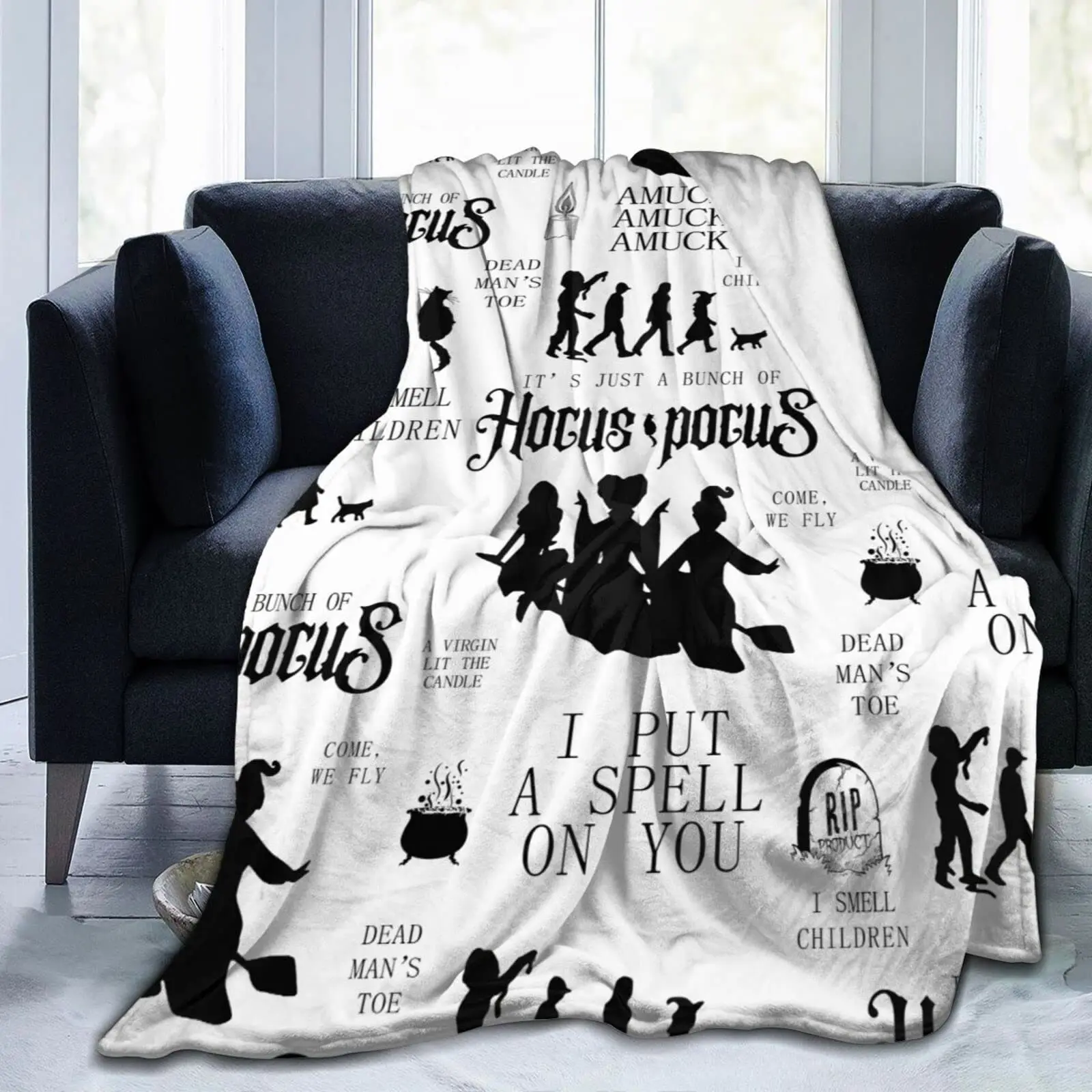 Hocus-Pocus-Blanket-Halloween-Throw-Flannel-Blankets-Sanderson-Sisters ...
