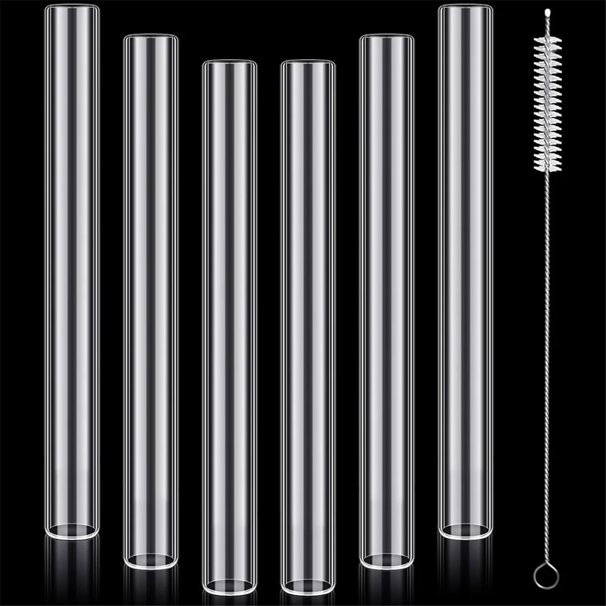12mm OD Glass Tubing 20 Pieces – 12 Inch Long / Straws – 12mm OD, 8mm ...