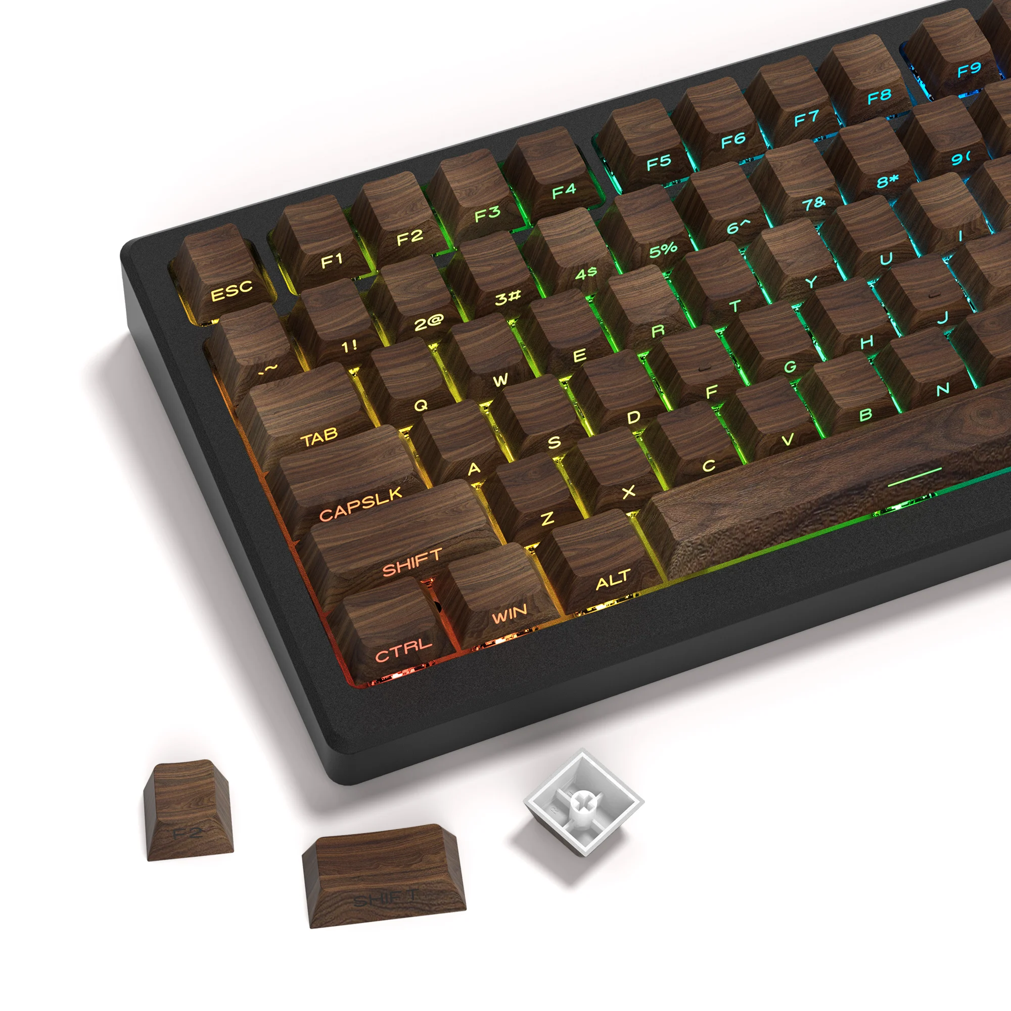136-Keys-Side-Print-Backlit-Wooden-Patten-5-Side-Dye-Sub-PBT-Keycap-RGB ...