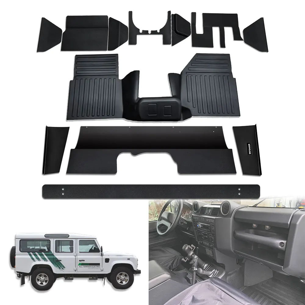 3D-waterproof-car-mats-for-Land-Rover-Defender-90-110-Puma-TD4-2006 ...