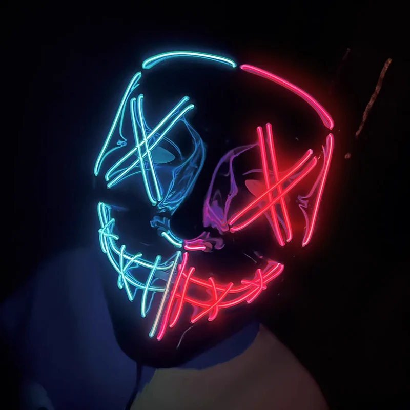 Led-Horror-Halloween-Cosplay-Neon-Mask-With-LED-Lights-Light-Up-Face ...