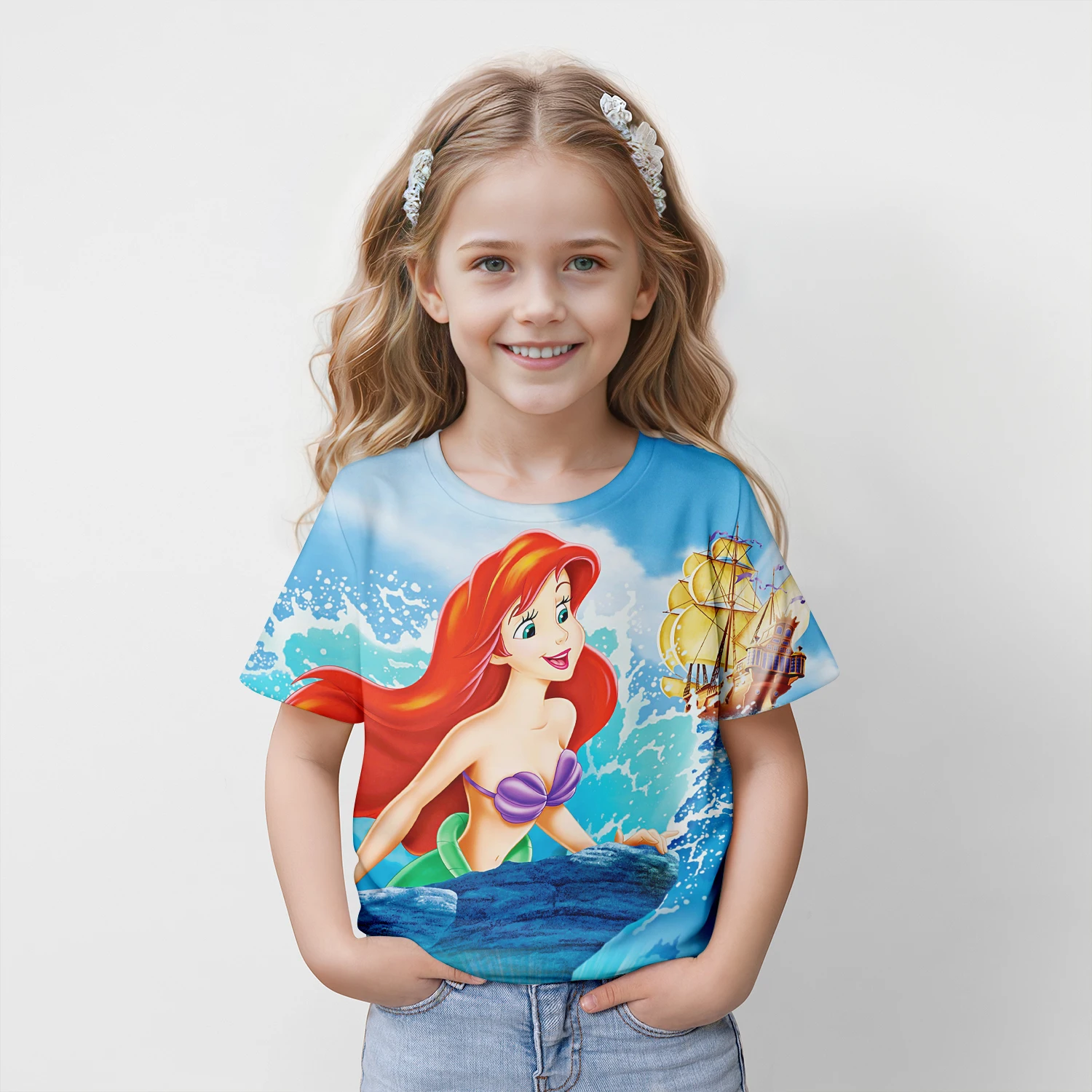 MINISO-Disney-The-Little-Mermaid-2024-Summer-4-14-Years-Children-Kids ...