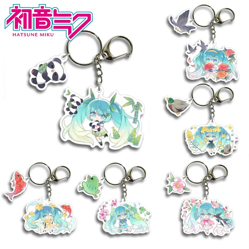 New-Hatsune-Miku-Keychains-Acrylic-Anime-Figure-Keychain-Sandwich ...