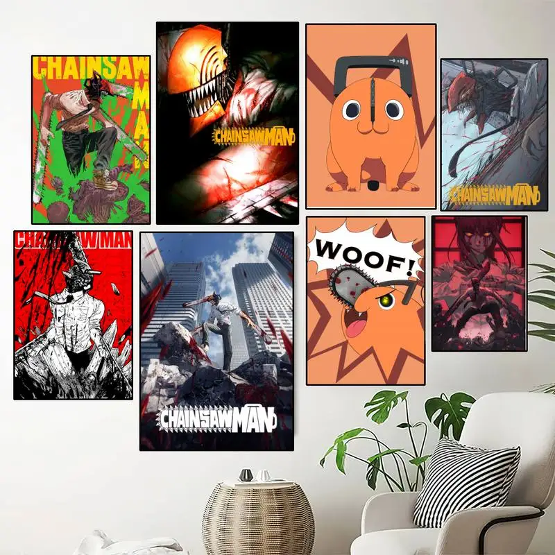 Anime-Chainsaw-Man-Denji-Pochita-1-POSTER-Poster-Prints-Wall-Painting ...
