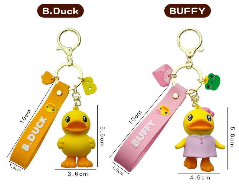 Car Keychain Genuine B.Duck Buffy Action Figure Little Yellow Duck Jun ...