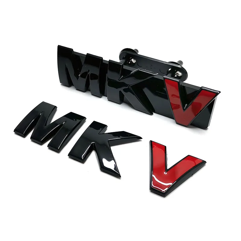 Pegatina-negra-brillante-para-coche-letras-3d-MKV-Grill-Outlet-Logos ...