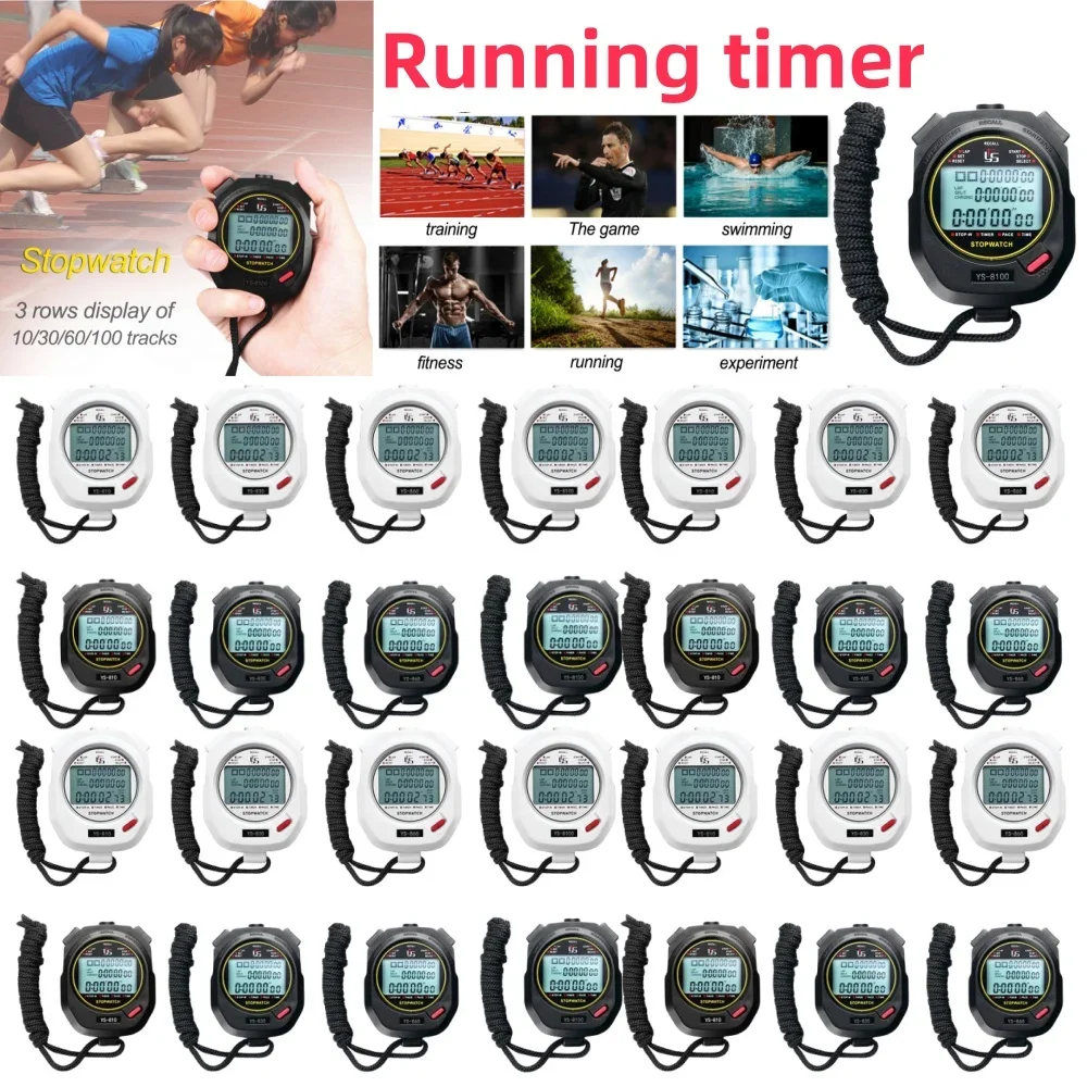 20-1Pcs Professional Digital Stopwatch Timer Multifuction Portable ...