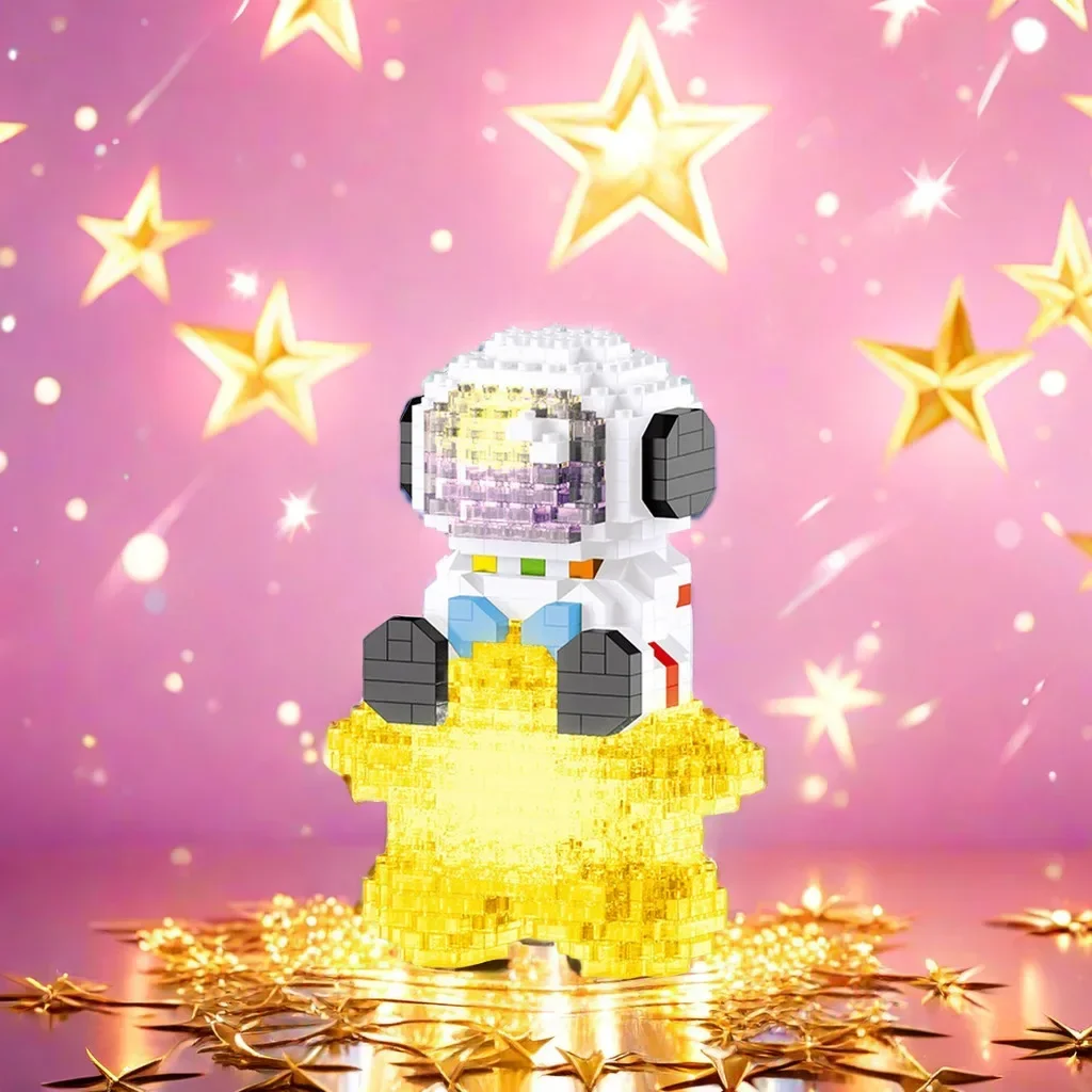 Knew-Built-Star-Astronaut-Minifigure-LED-Micro-Mini-Building-Blocks ...