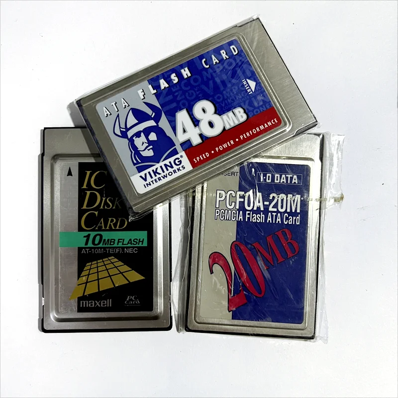 고품질!! PCMCIA ATA 플래시 카드, PC 메모리 68 핀, 10MB, 45MB, 48MB, 100MB, 224MB, 1.2GB