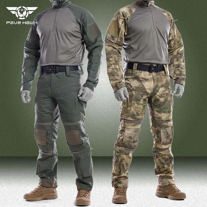 Military-Tactical-Sets-Men-Camouflage-Outdoor-Multi-pocket-Combat ...