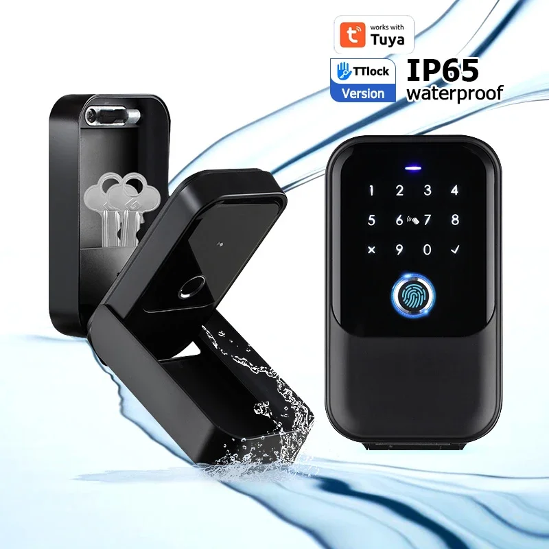 Key-Box-Outdoor-Waterproof-Safe-Tuya-Ttlock-Fingerprint-Bluetooth-Wifi ...
