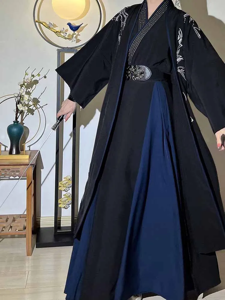 Vestido-Hanfu-para-hombre-y-mujer-conjunto-bordado-tradicional-chino ...