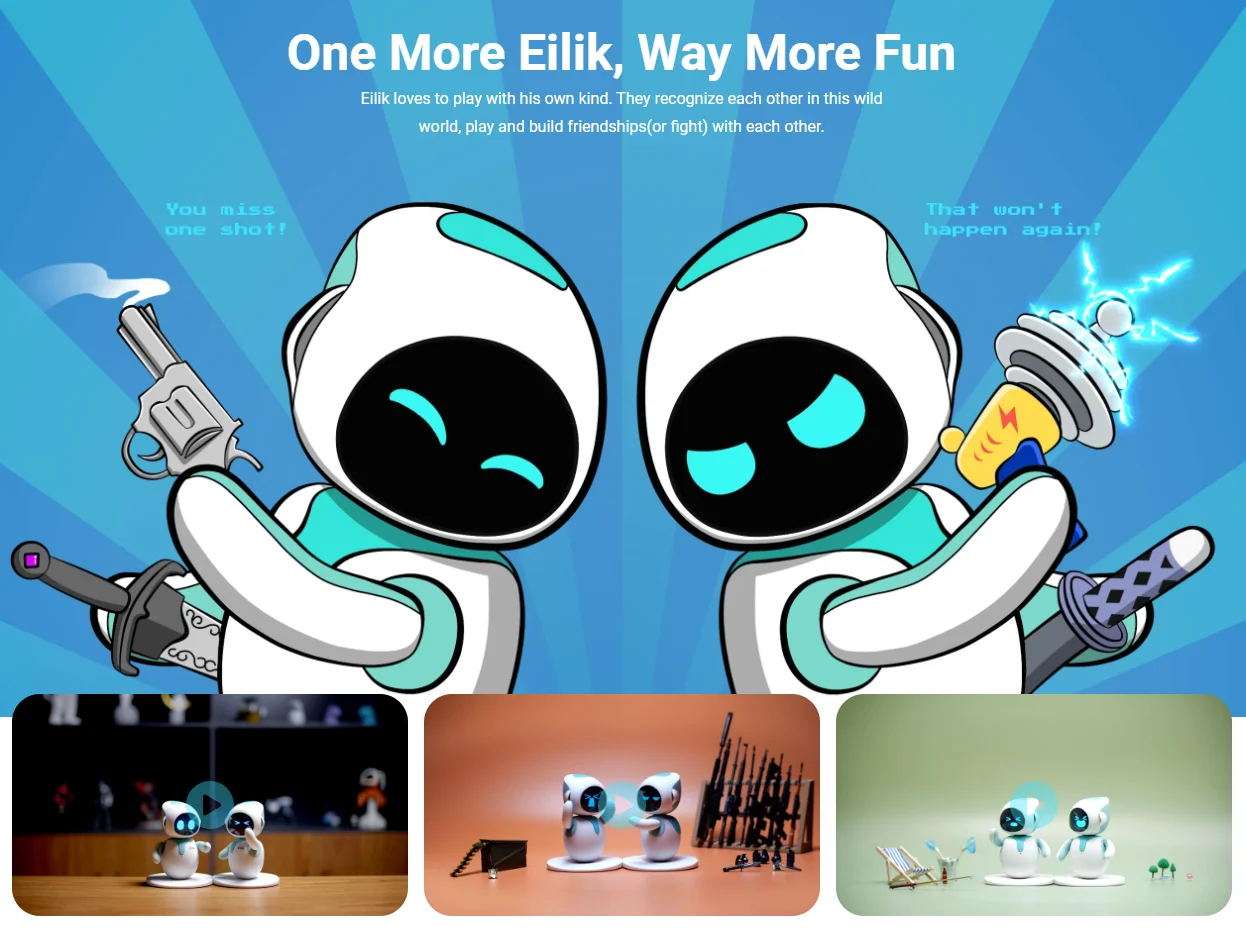 Eilik Robot Toy Smart Companion Pet Robot Desktop Toy Eilik - A Little ...