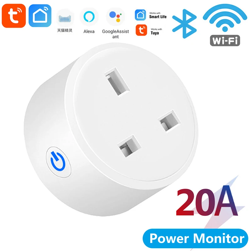 Smart-Life-Wifi-Plug-Dual-Mode-16a-20a-Uk-Plug-Wireless-Remote-Control ...