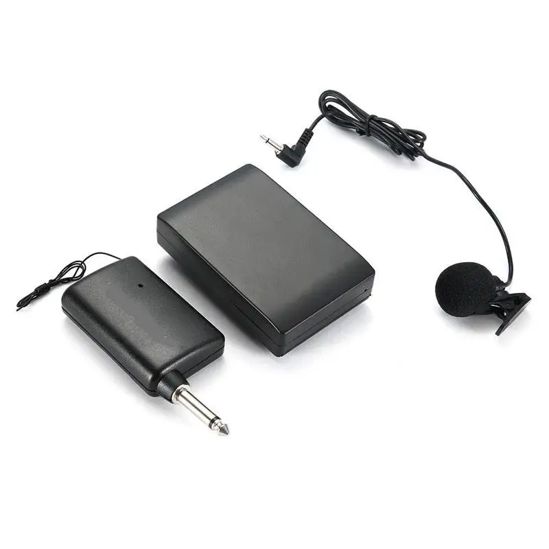 Km208 Wireless Microphone Collar Clip Tie Portable Neck Mic With Fm ...