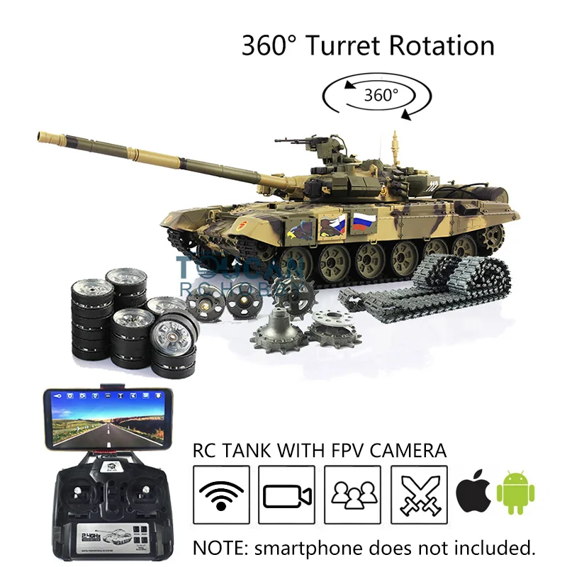 HENG-tanque-largo-teledirigido-1-16-7-0-personalizado-FPV-Rusia-T90 ...