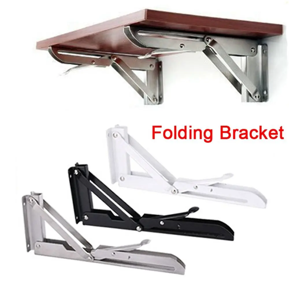 8/10/12 Inch Triangle Folding Angle Bracket Heavy Support Adjustable ...