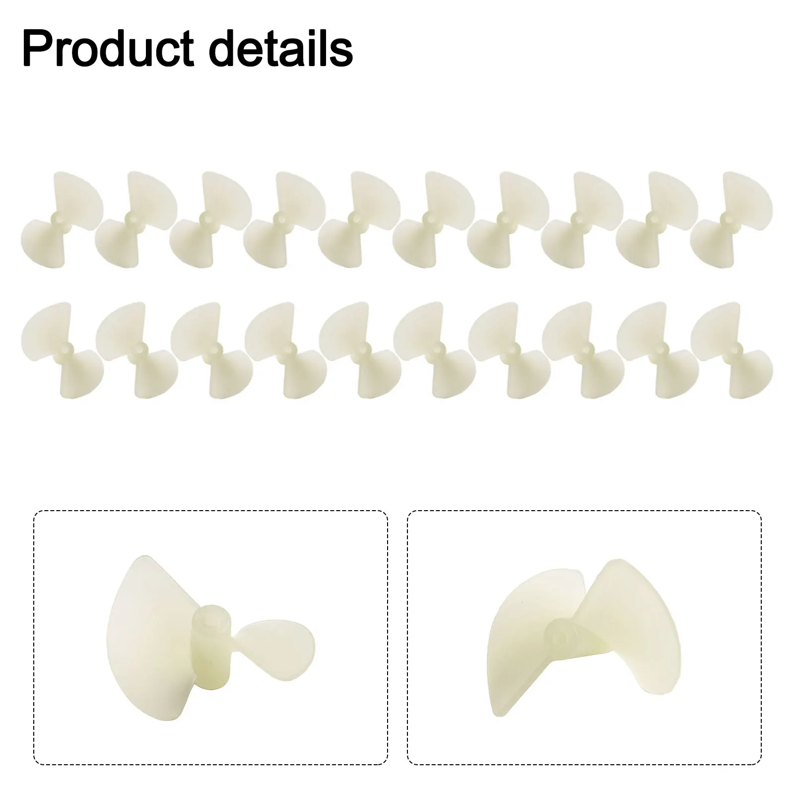 10 Pairs 2-Blade Propeller 2mm Shaft 26mm Prop For DIY Boat Marine RC ...