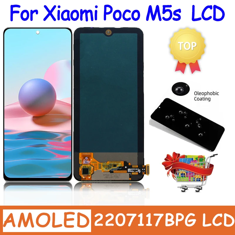 6-43-AMOLED-For-Xiaomi-Poco-M5s-lcd-touch-panel-screen-digitizer-Assembly-replacement-For ...