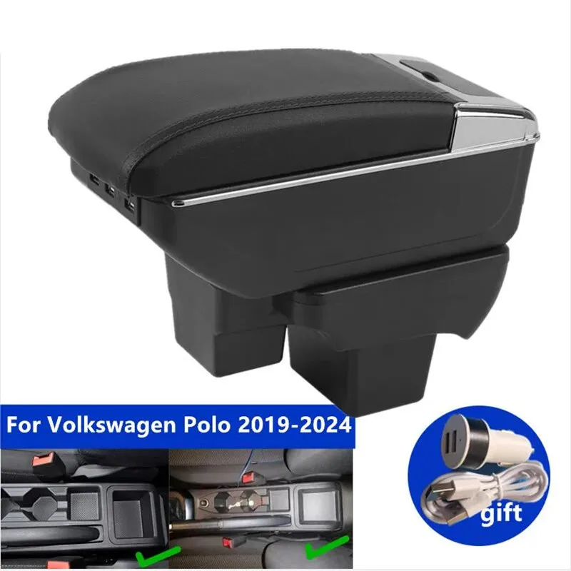 For Volkswagen Polo Armrest box For VW Polo Car Armrest 2019 2020 2021 ...