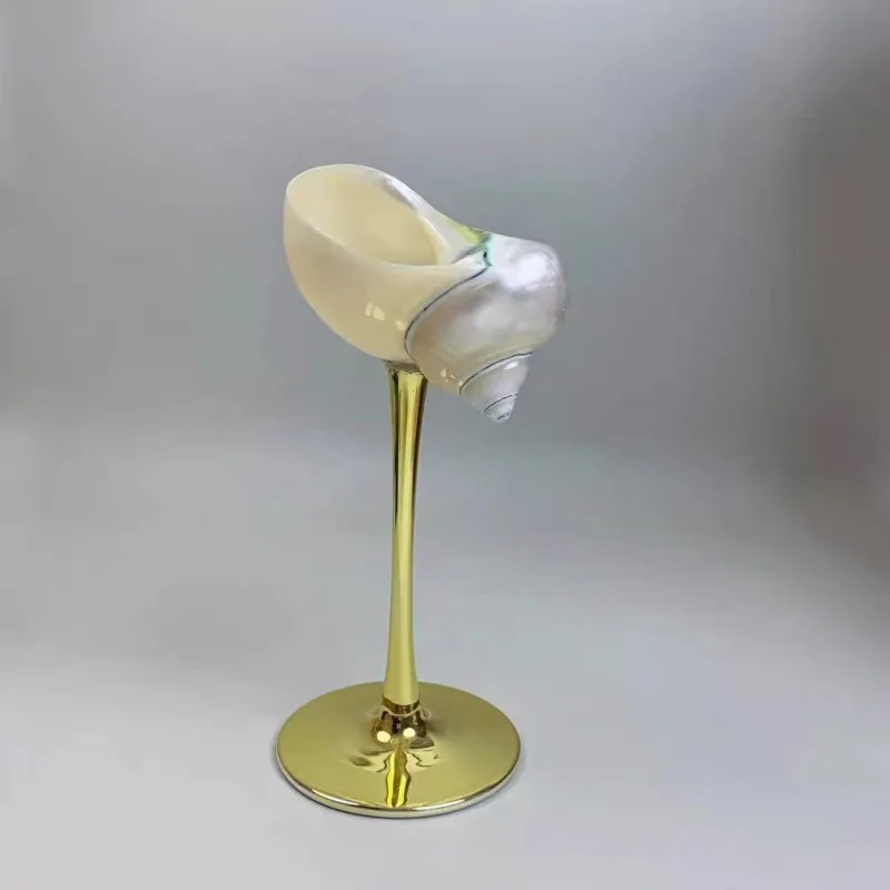 Handmade-Natural-Conch-Shell-Wine-Glass-Cups-with-Creative-Niche-Design ...