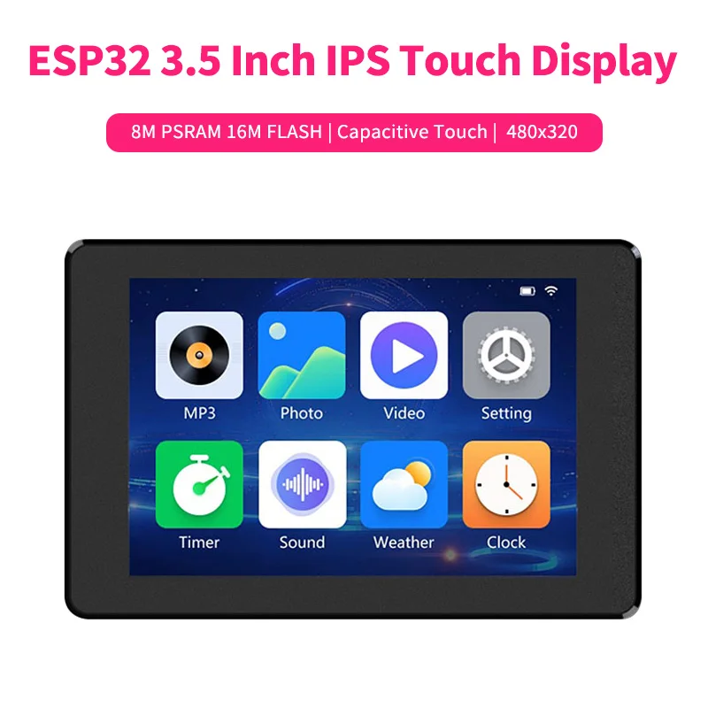 ESP32 MCU 3.5 Inch IPS Capacitive Touch Screen 480x320 8M PSRAM 16M ...