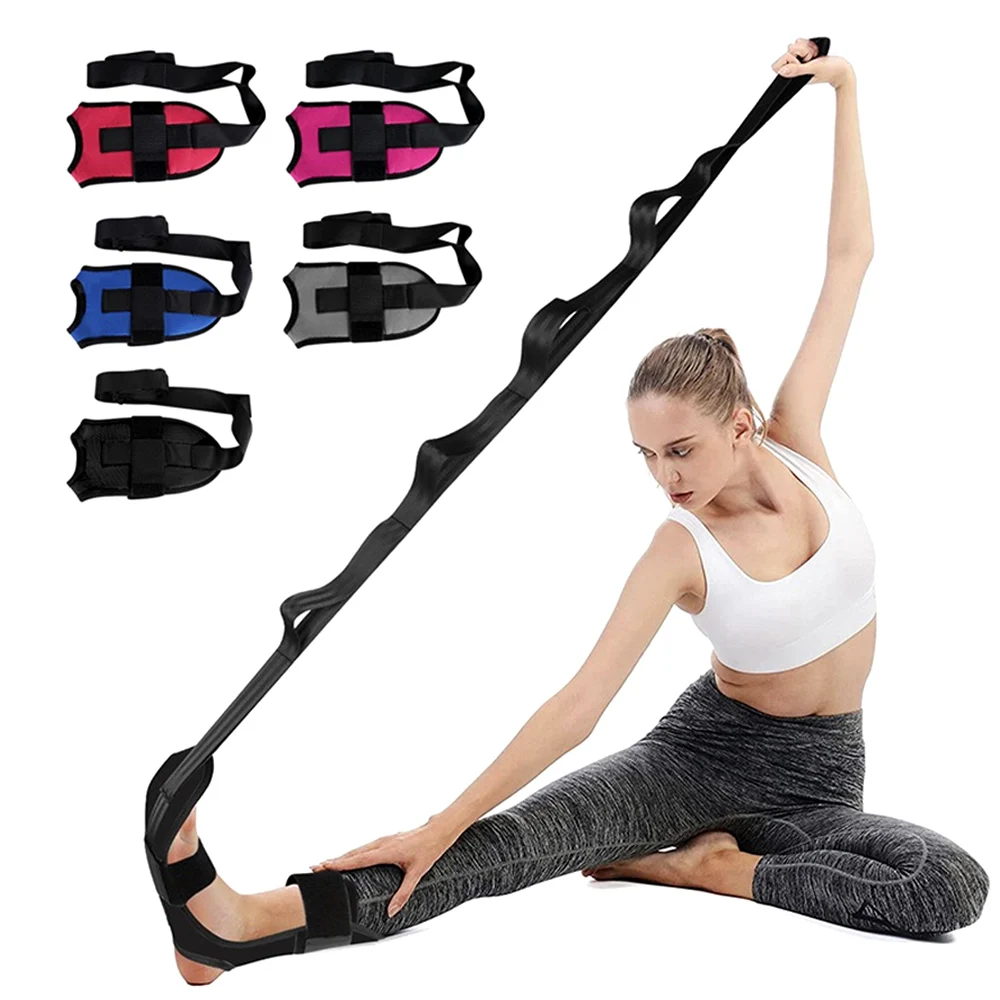 Adjustable Sectional Yoga Stretch Strap – Rehabilitation Training Aid ...