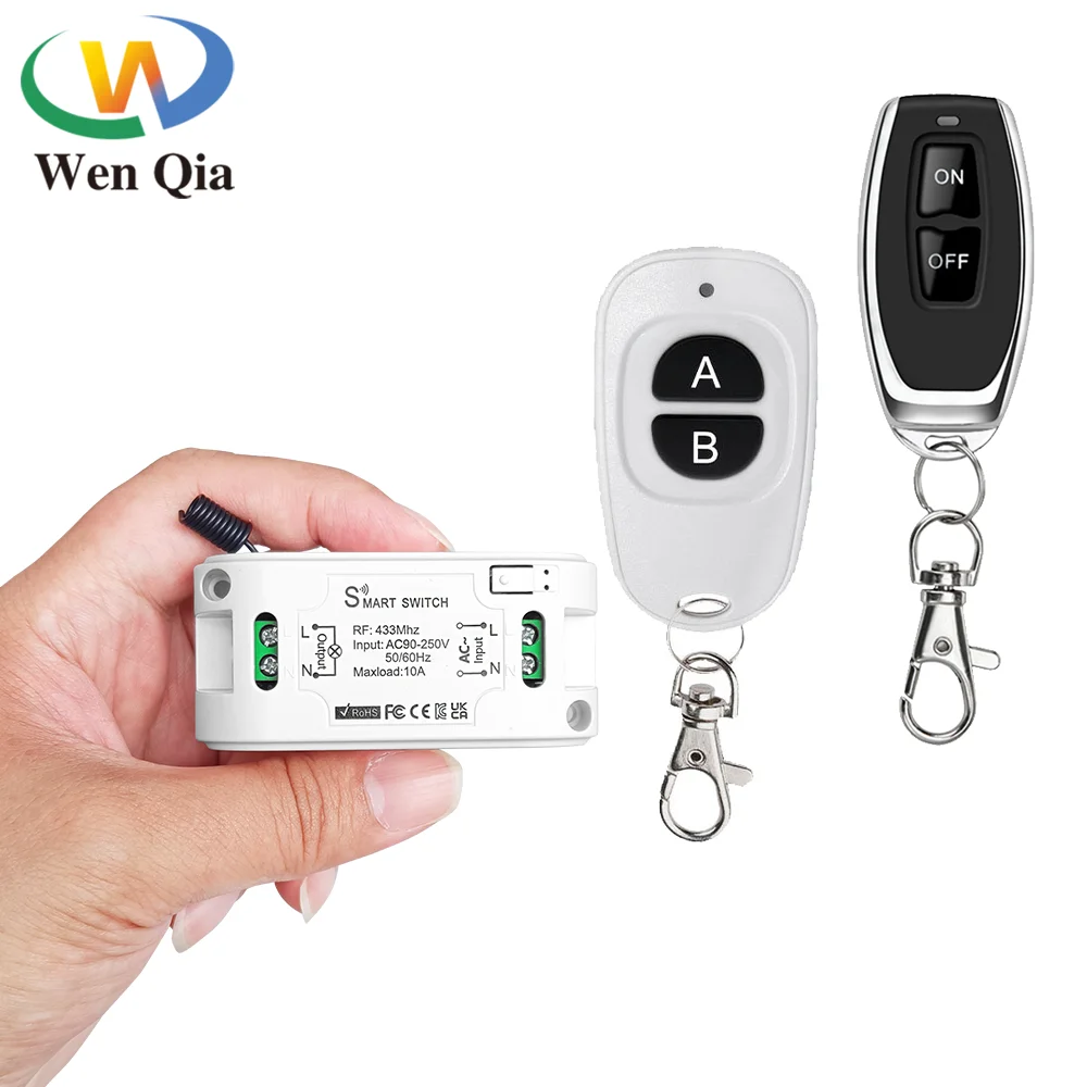 110V-220V-Remote-Control-Switch-433-Mhz-Remote-Controls-Wireless-Relay ...