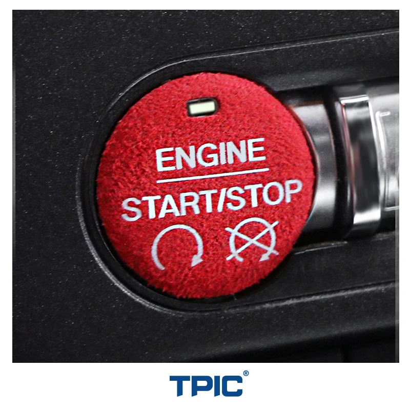 TPIC Alcantara For Ford Mustang 2015-2022 Engine Start Stop Button ...