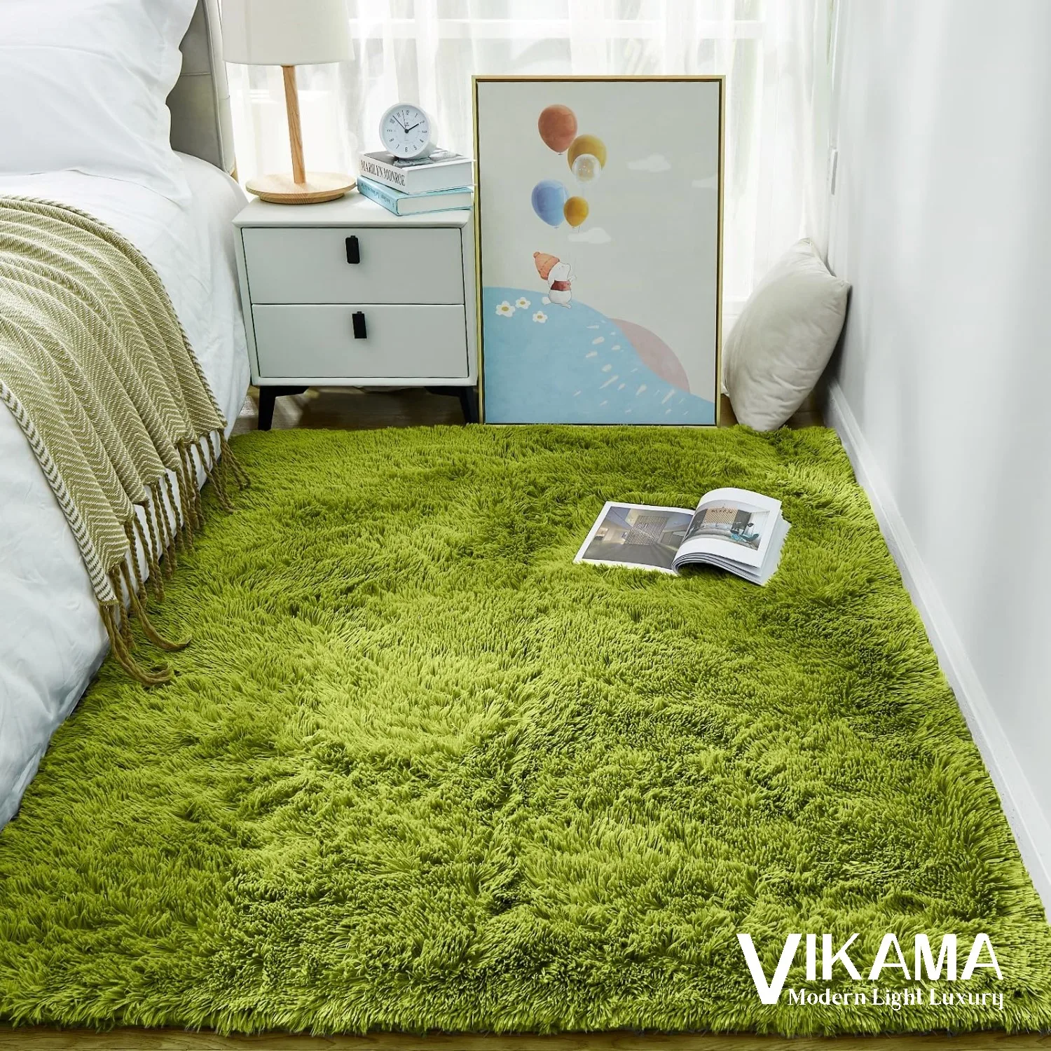 Plush Girls’ Bedroom Floor Mat – Cozy Charm Decor