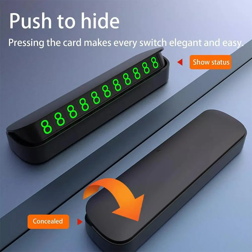1PCS-Car-Temporary-Parking-Card-Phone-Number-Card-Plate-Telephone ...