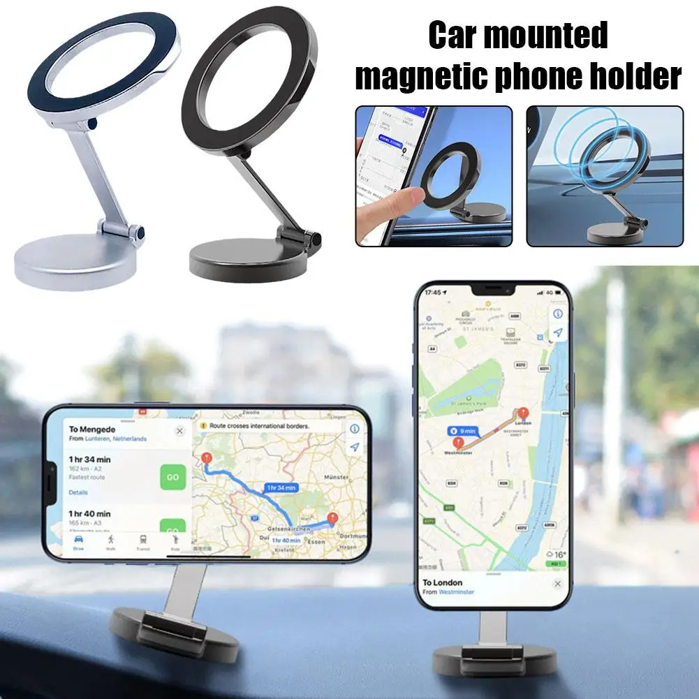 Foldable-Car-Mobile-Phone-Support-Bracket-360-Degree-Rotating-Magnetic ...