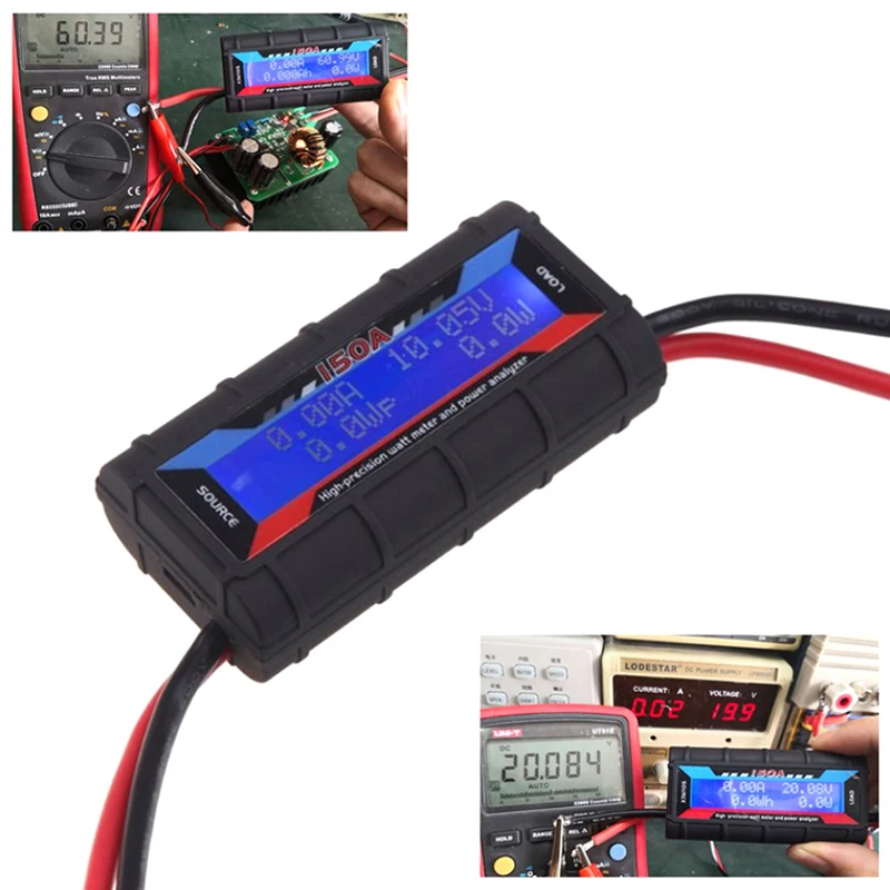 ABS-Watt-Meter-Reusable-Professional-200A-Digital-Electrical-Solar ...