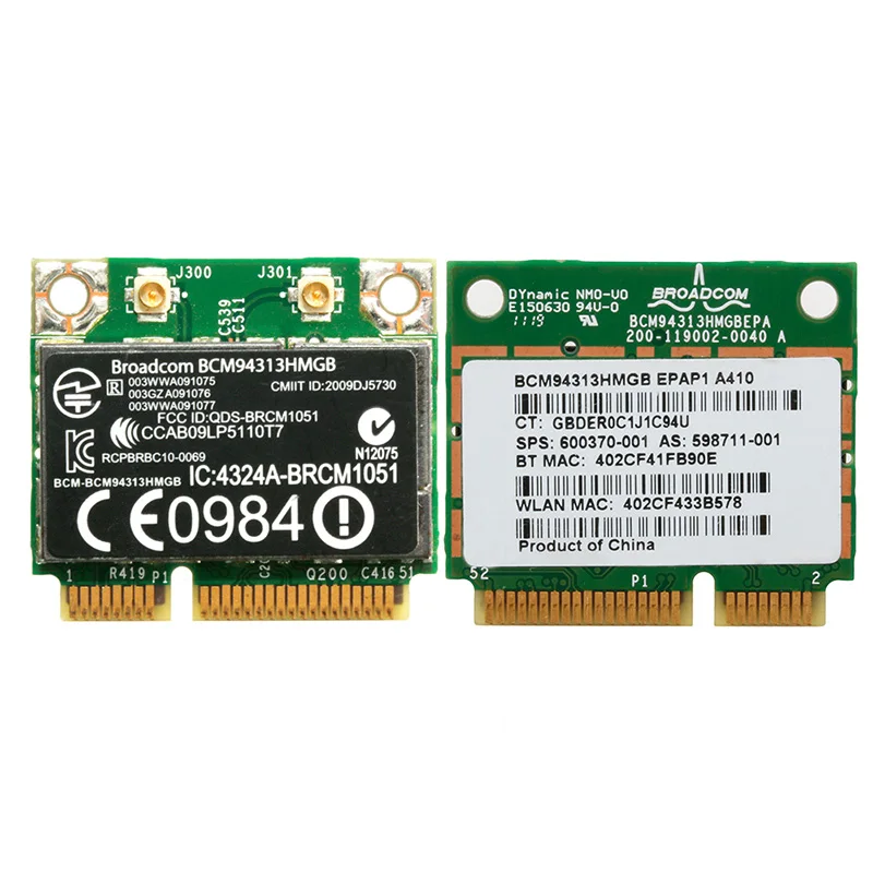 D7YC 150Mbps 802.11n WiFi BT 3.0 Wireless Half Mini PCI-E Card ...