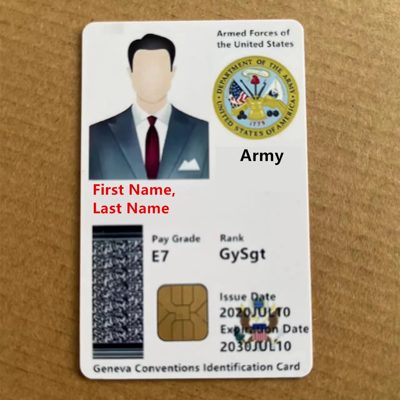 Us Navy Identification Card