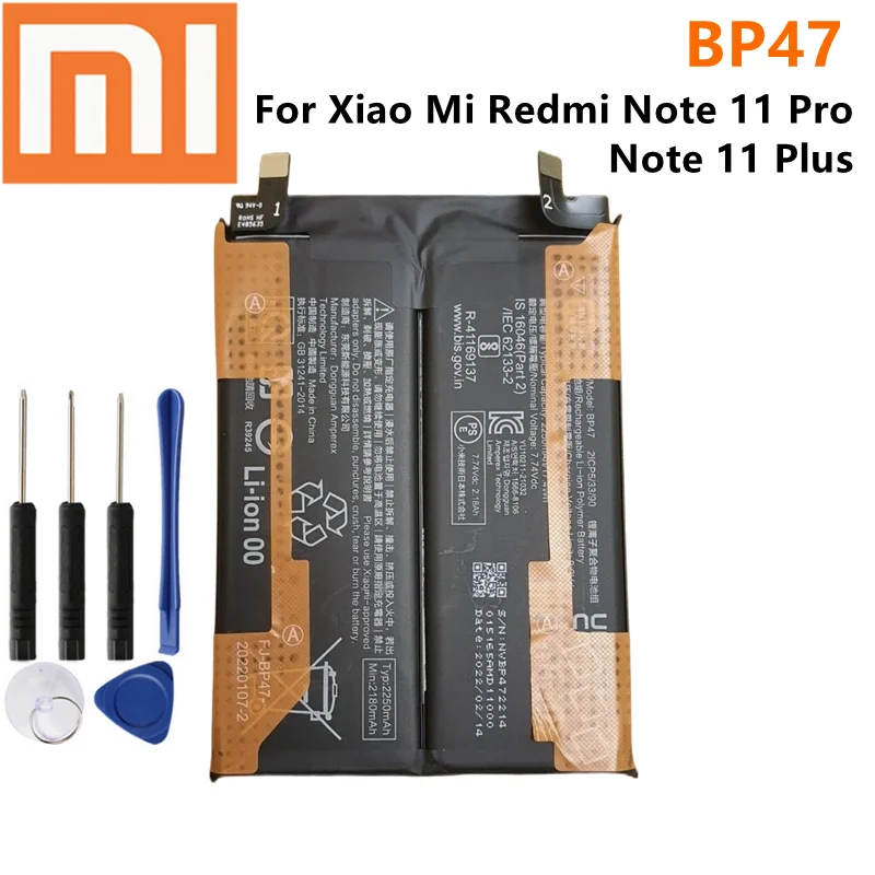 Original-XIAOMI-High-Quality-BP47-Battery-For-Xiao-Mi-Redmi-Note-11-Pro ...