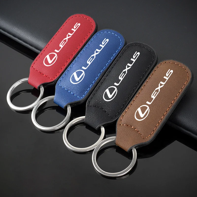 Leather Car Keychain Key Ring Pendant For Lexus LS LC RZ IS350 ES300 ...