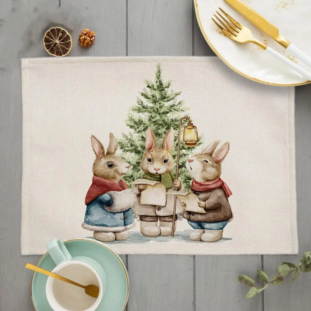 Holiday-Table-Mat-Festive-Home-Decoration-Stylish-Durable-Christmas ...