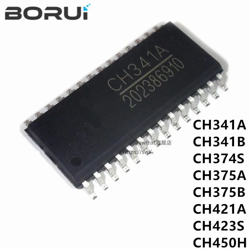 새로운 원본 CH341A CH341B CH374S CH375A CH375B CH421A CH423S CH450H SOP-28 칩 시리즈