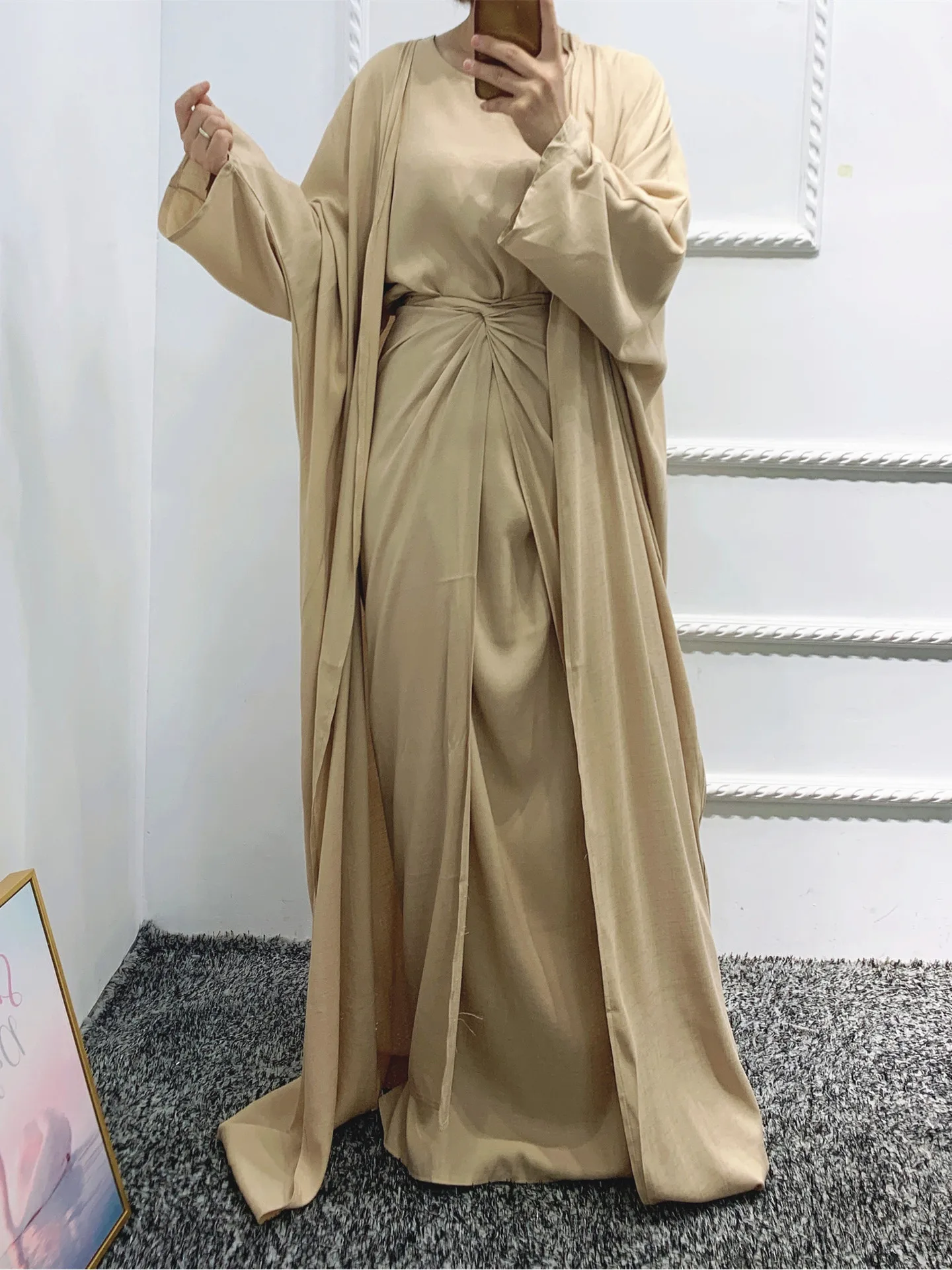 Hot Sale Djellaba Muslim Dress 3 Pieces Muslim Suits Elegant Long ...