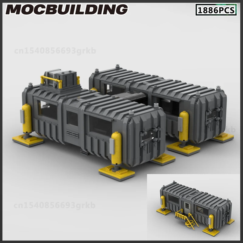 MOC-Building-Blocks-Military-Base-Container-Outpost-Modular-Model-DIY ...