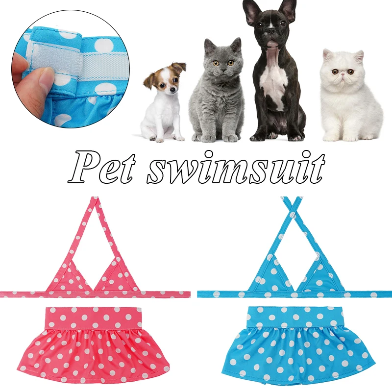 Fashion Pet Swimsuit Dog Clothes Beach Sexy Dress For Chihuahua Teddy ...