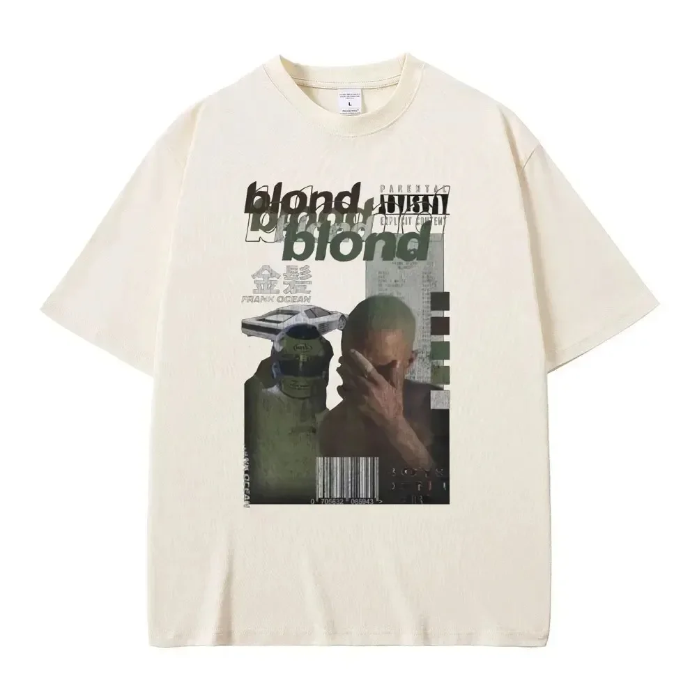 Blond-Hip-Hop-Tshirt-Rapper-Frank-T-shirt-Ocean-Oversized-T-Shirts-Men ...