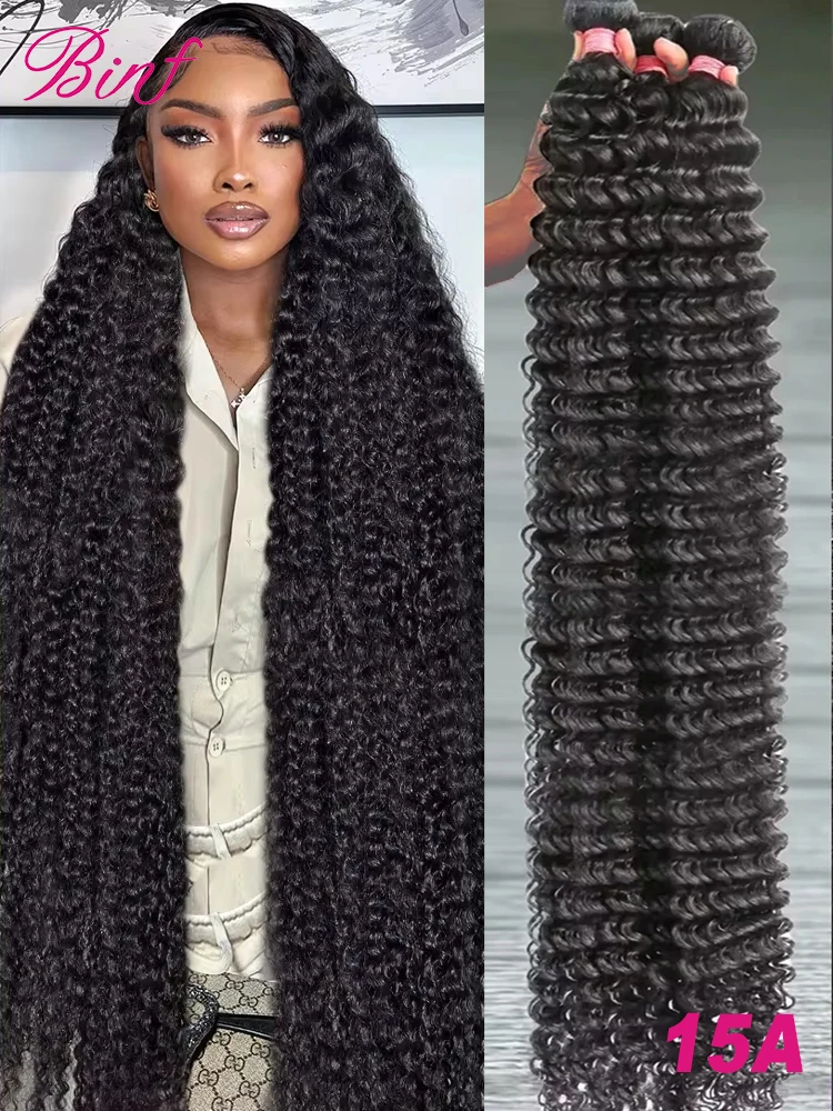 BINF-28-30-40-Inch-Deep-Wave-Bundles-Human-Hair-100-Brazilian-Virgin ...