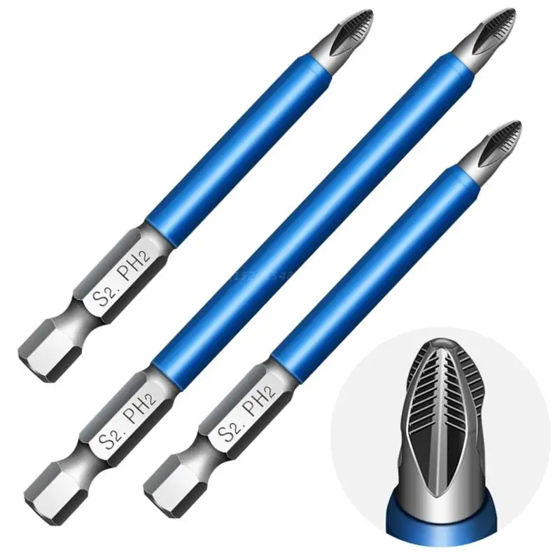 1pc-Magnetic-Phillips-Cross-Head-Screwdriver-Bit-1-4-Inch-Hex-Shank-S2 ...