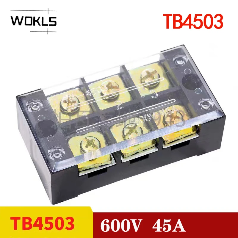TB4503-terminal-block-current-45A-600V-3-bit-wire-connector-TB-terminal ...