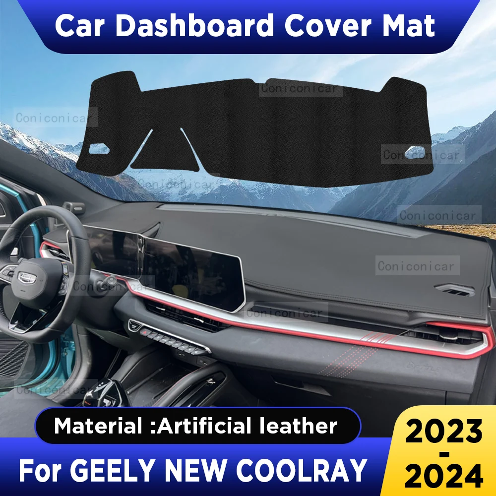 For GEELY NEW COOLRAY 2023 2024 Car Dashboard Cover Mat Dash Board Sun ...
