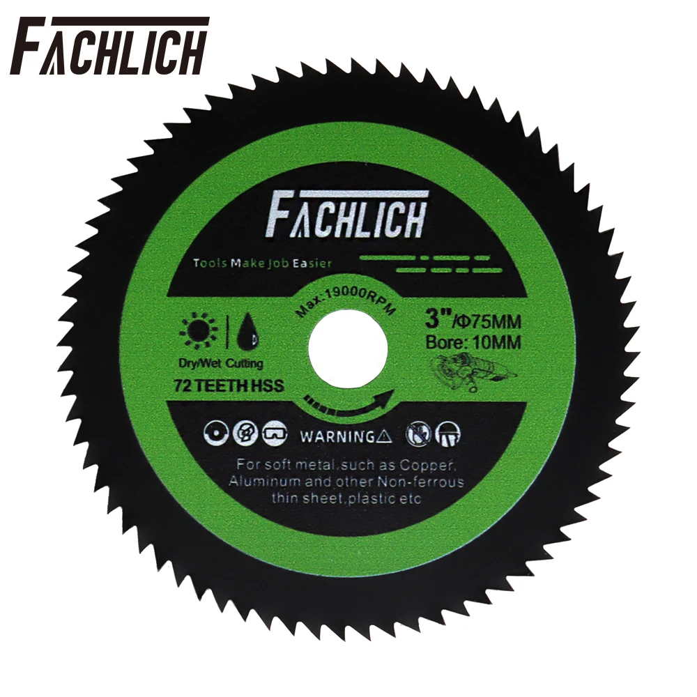 FACHLICH 1pc 3"/Dia75mm HSS Cutting Disc Superthin Copper Pipe Aluminum ...