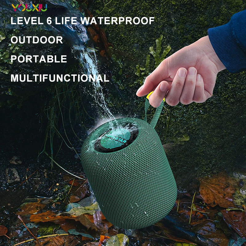 MIni Portable Bluetooth Speaker Outdoor Waterproof TWS Subwoofer AUX TF ...